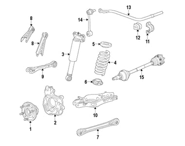 مساعد خلفي يمين 84230452 , المساعدات، المقصات وعمود التوازن | سبيرو